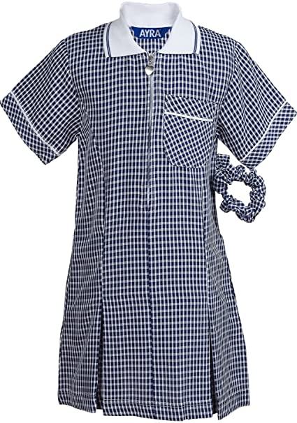 SUMMER DRESS GINGHAM - NAVY - Havering Schoolwear London Ltd